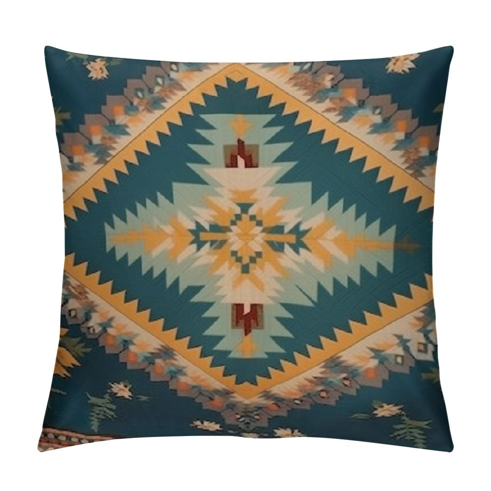 COMIO Southwestern Native Aztec Throw Pillow Covers Indian Tribal ...