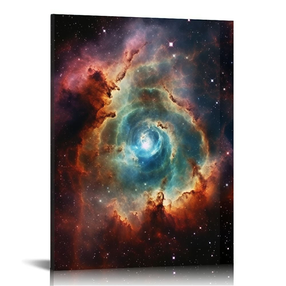 COMIO Space Decor for Boys Room Galaxy Canvas Pictures Nebula Wall Art ...