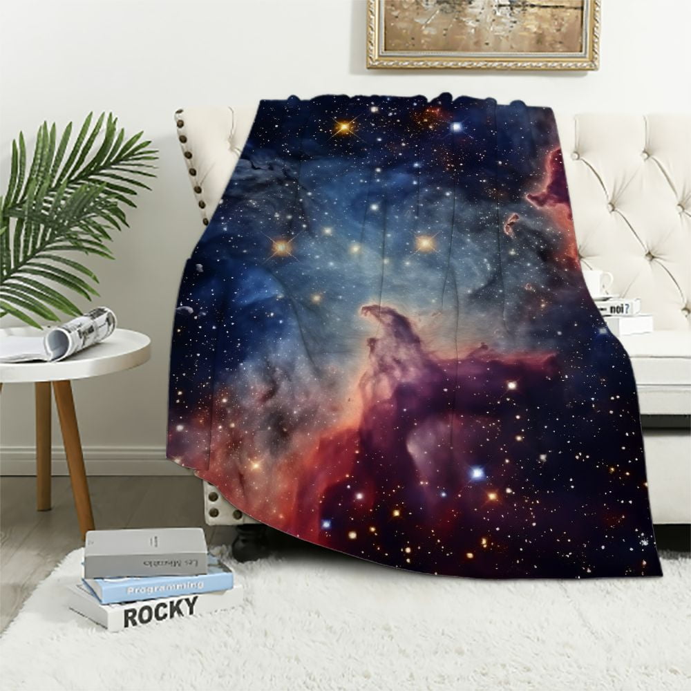 COMIO Space Throw Blanket, Galaxy Universe Star Blanket for Sofa Couch ...
