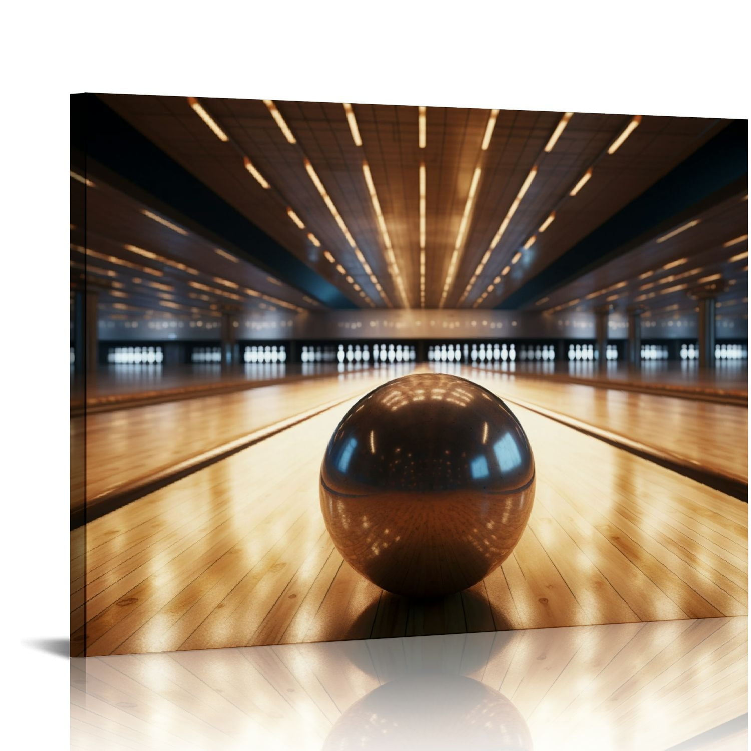 COMIO Sport Wall Art Bowling Room Decor Sport Game Canvas Picture ...