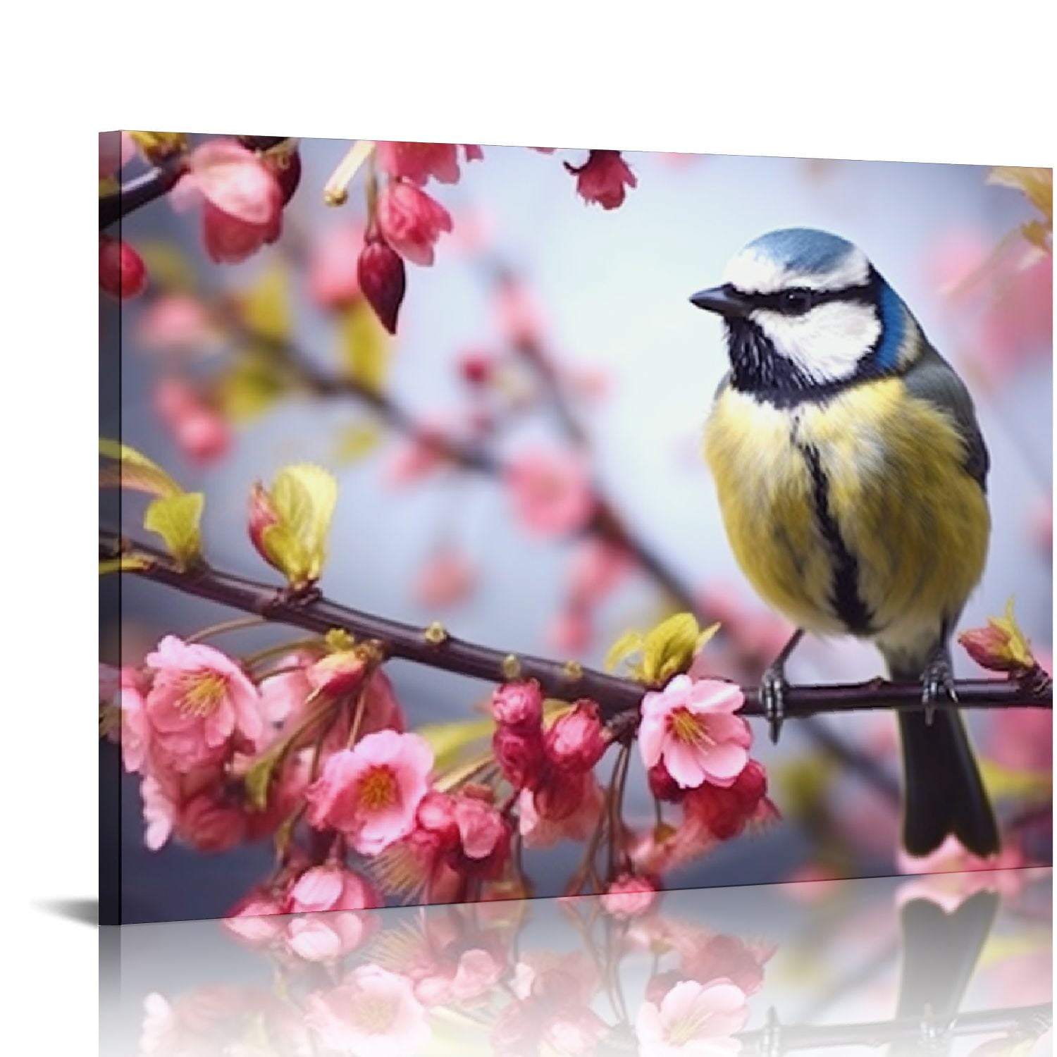 COMIO Spring Birds Canvas Print for Bathroom Bedroom Kitchen Home ...