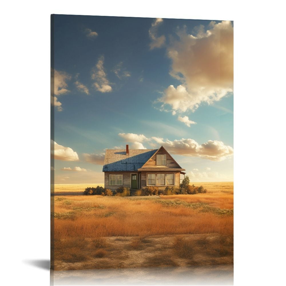 COMIO Spring Landscape Painting Vintage Wall Art - Canvas Prints Wall ...