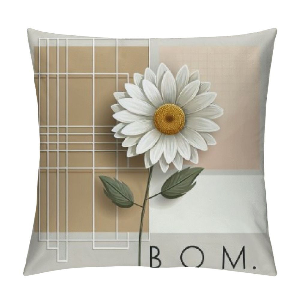 COMIO Spring Pillow Covers Buffalo Plaid Daisy Truck Bloom Spring ...