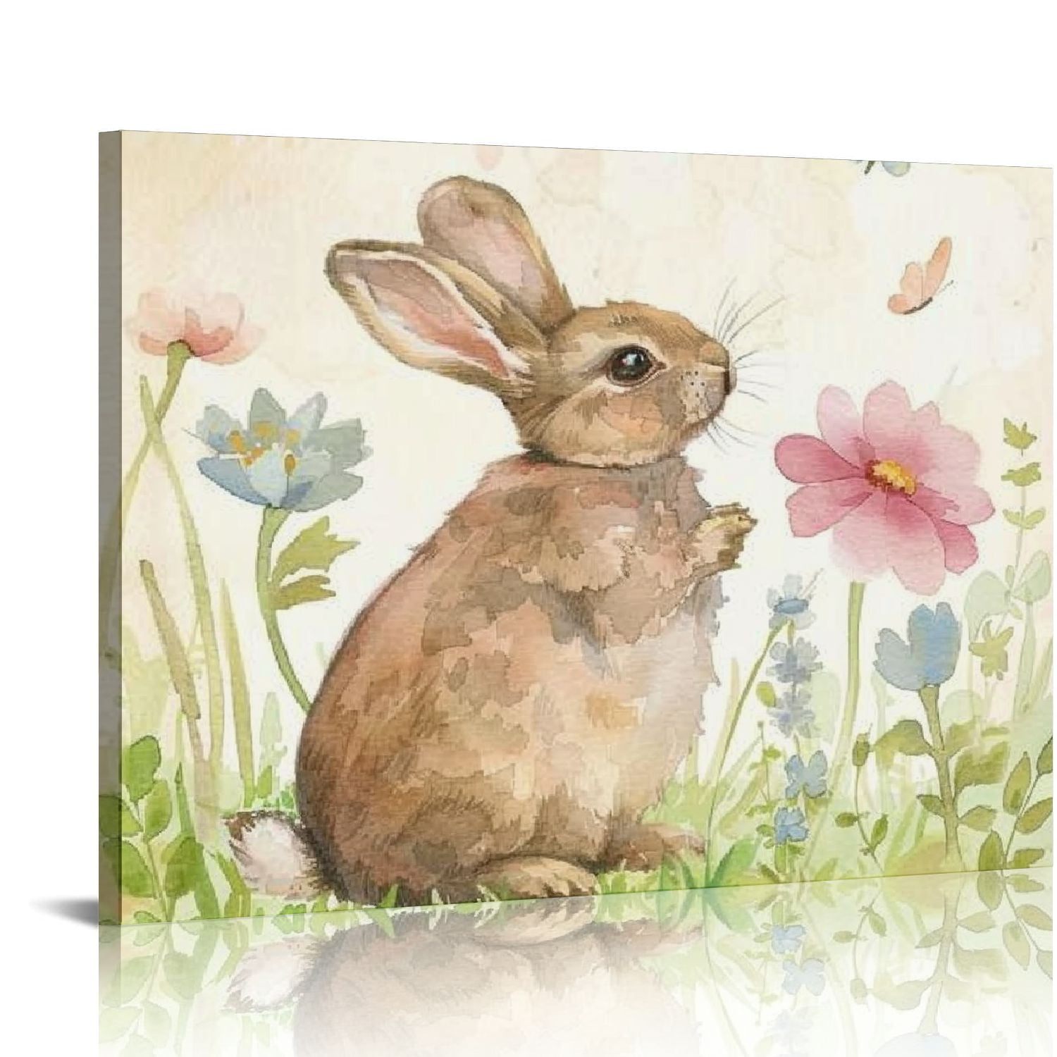 COMIO Spring Softies Bunnies II Pink Art Print Poster Ready for Framing ...