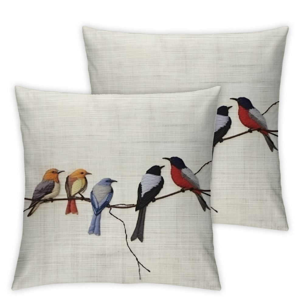 COMIO Spring Winter Outdoor Birds Burlap Birthday Anniversary Short ...