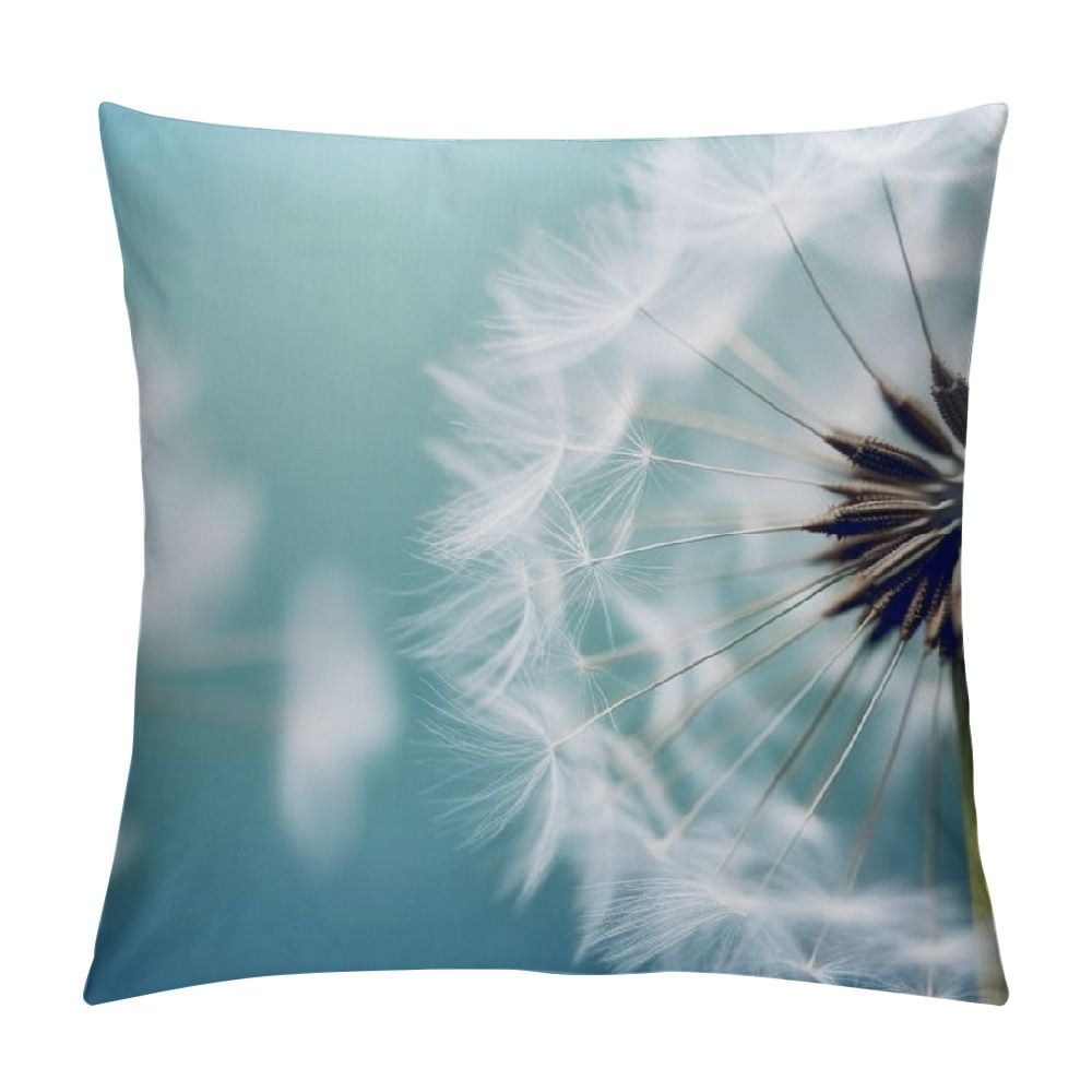 COMIO Square Throw Pillow Covers Beautiful Dandelion Pillow Cases ...