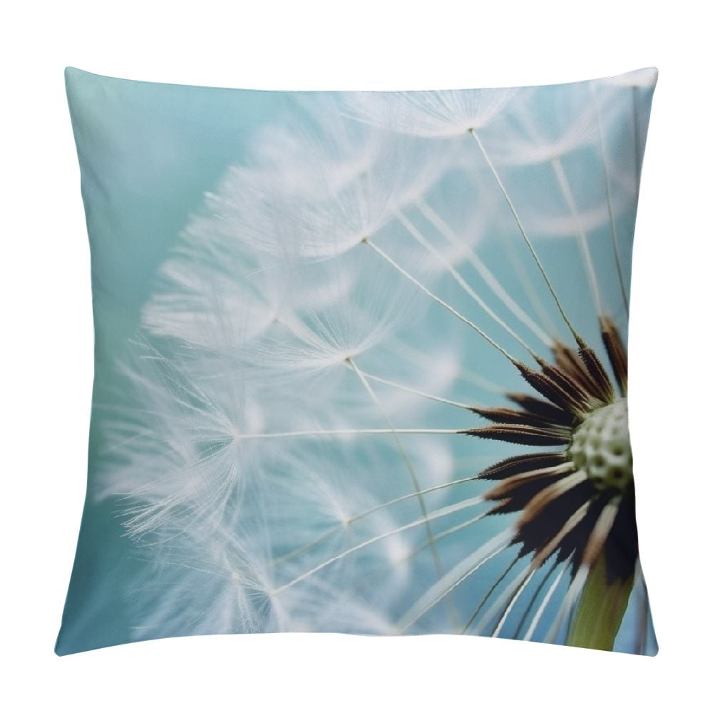 COMIO Square Throw Pillow Covers Beautiful Dandelion Pillow Cases ...