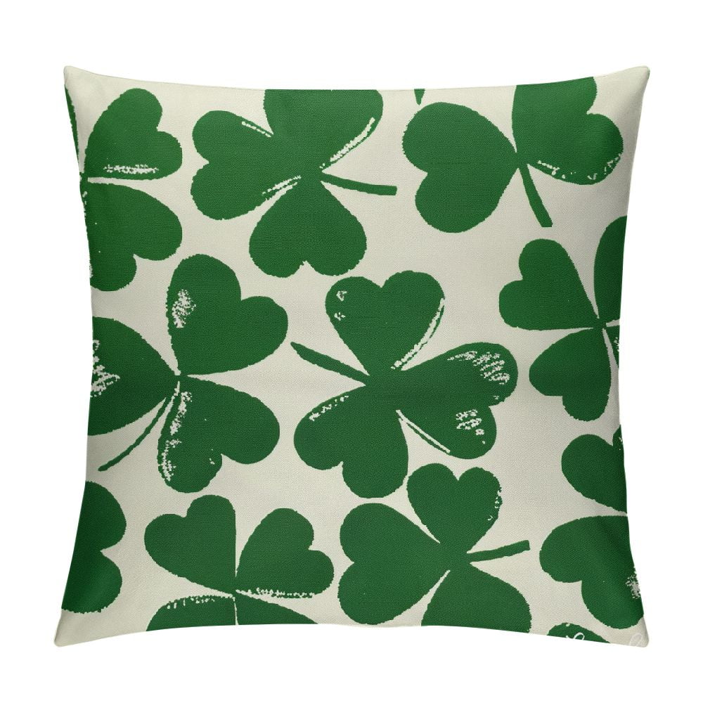 COMIO St Patricks Day Pillow Covers, St Patricks Day Shamrocks Pillow ...