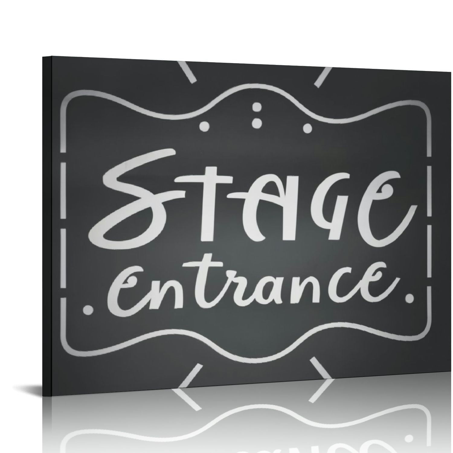 COMIO Stage Entrance Tin Sign Metal Wall Art Plaque for Home Movie ...