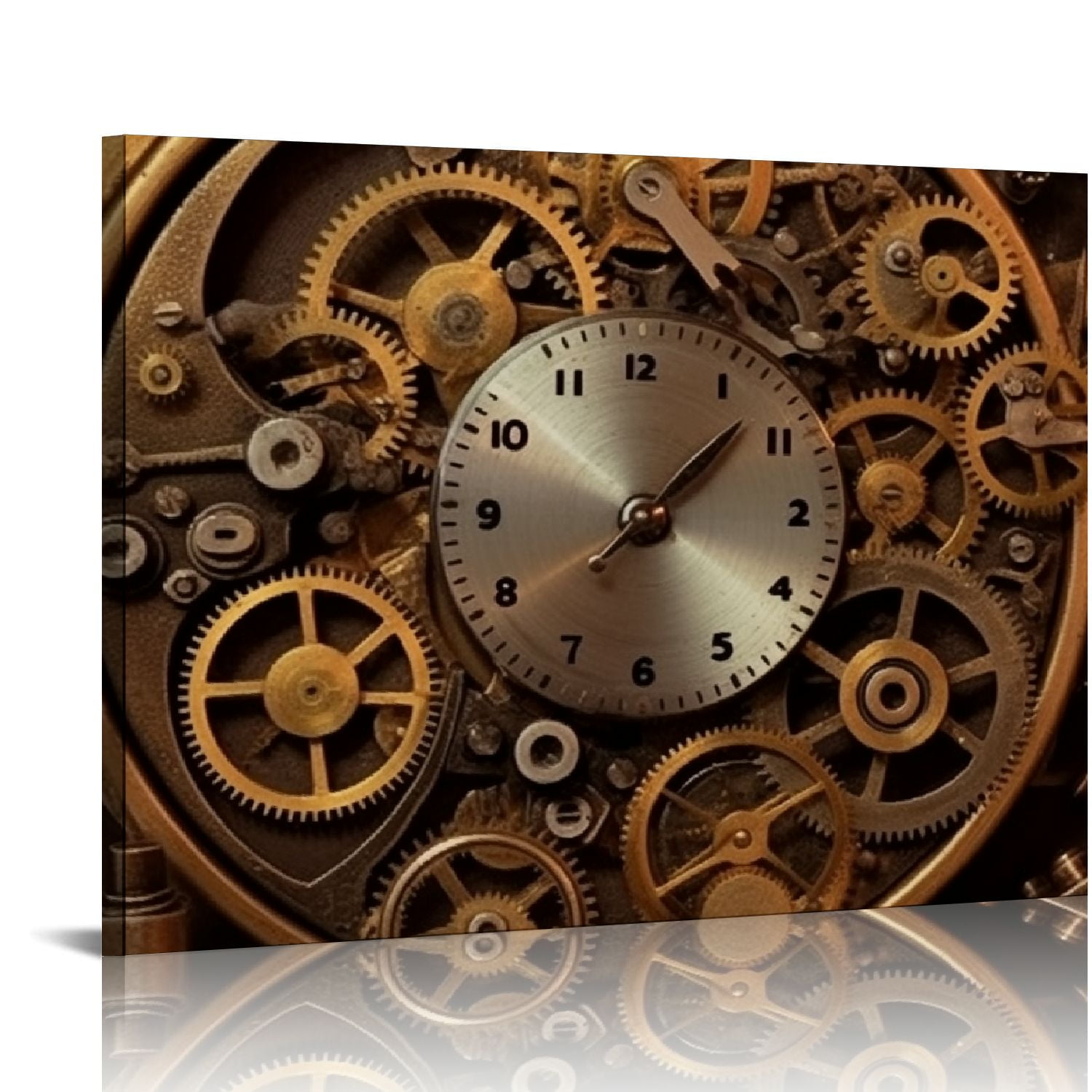 COMIO Steampunk Canvas Wall Art Industrial Engines Picture Prints Black ...