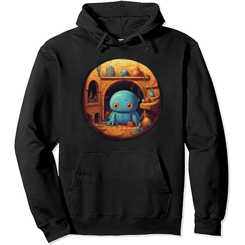 COMIO Steampunk Sci-fi Bohemian Funky Fun Robotic AI Art Robot Pullover ...