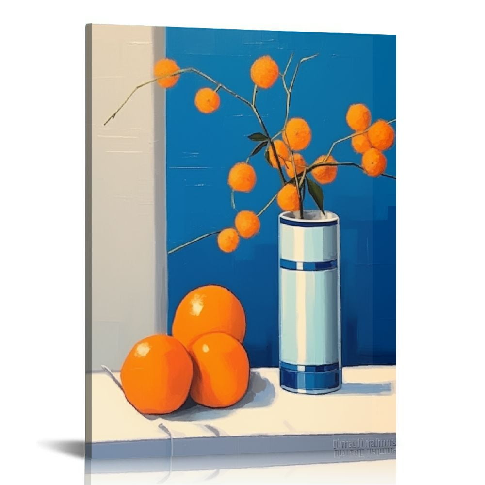 COMIO Still Life Color Painting Framed Vertical Poster - Wall Art ...