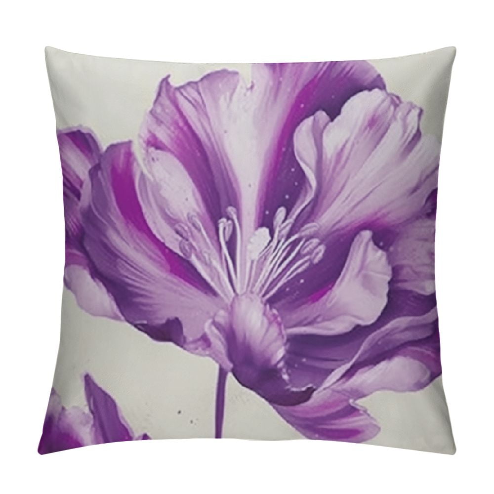 MLJA Summer Floral Throw Pillow Cover Flower Pillow Covers Outdoor ...