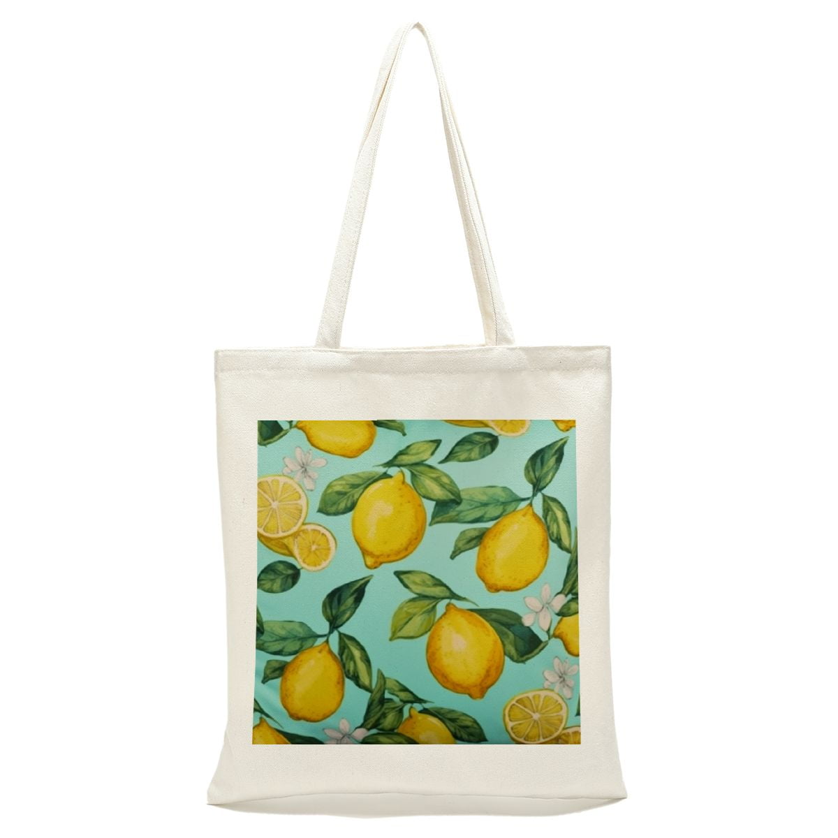 COMIO Summer Lemon Leaves Canvas Tote Bags for Women Girls Work Travel ...