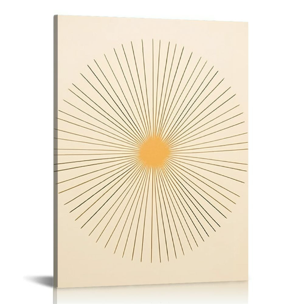 COMIO Sun Canvas Wall Art, Modern Sunset Sunrise Wall Art Canvas Prints ...