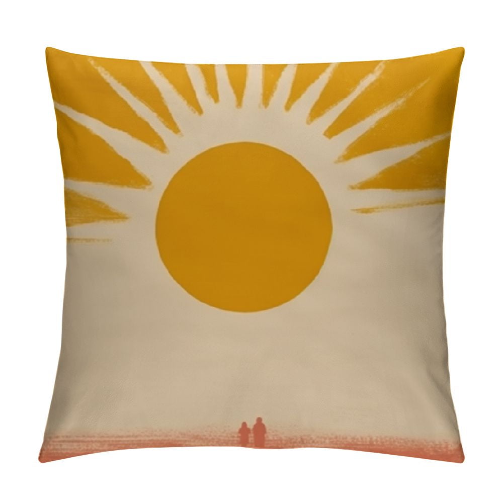 COMIO Sun Throw Pillow Cover, Sunshine Pillow Cover, Boho Sun ...