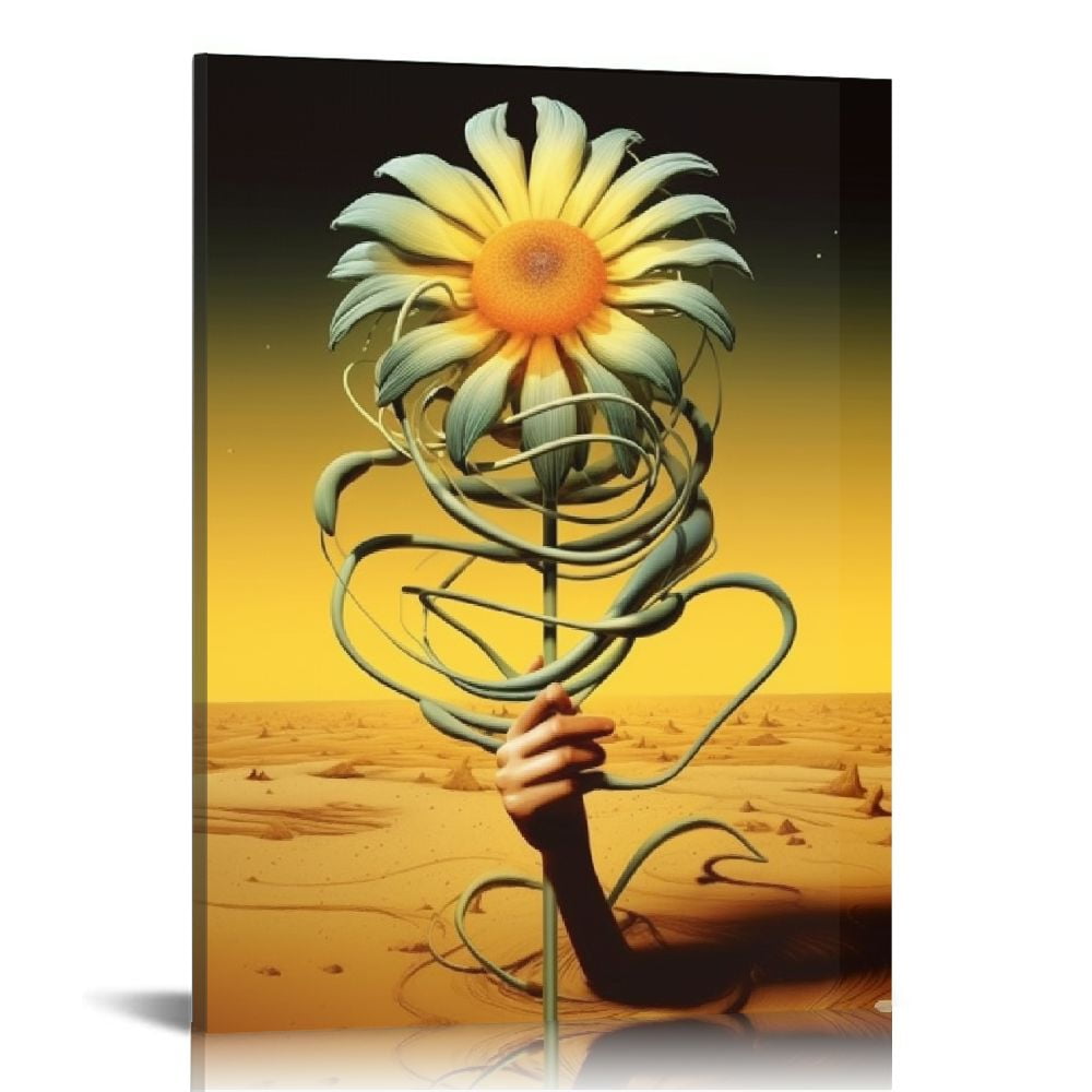 COMIO Surrealism Flower Poster Salvador Dali Wall Art Picture Print ...