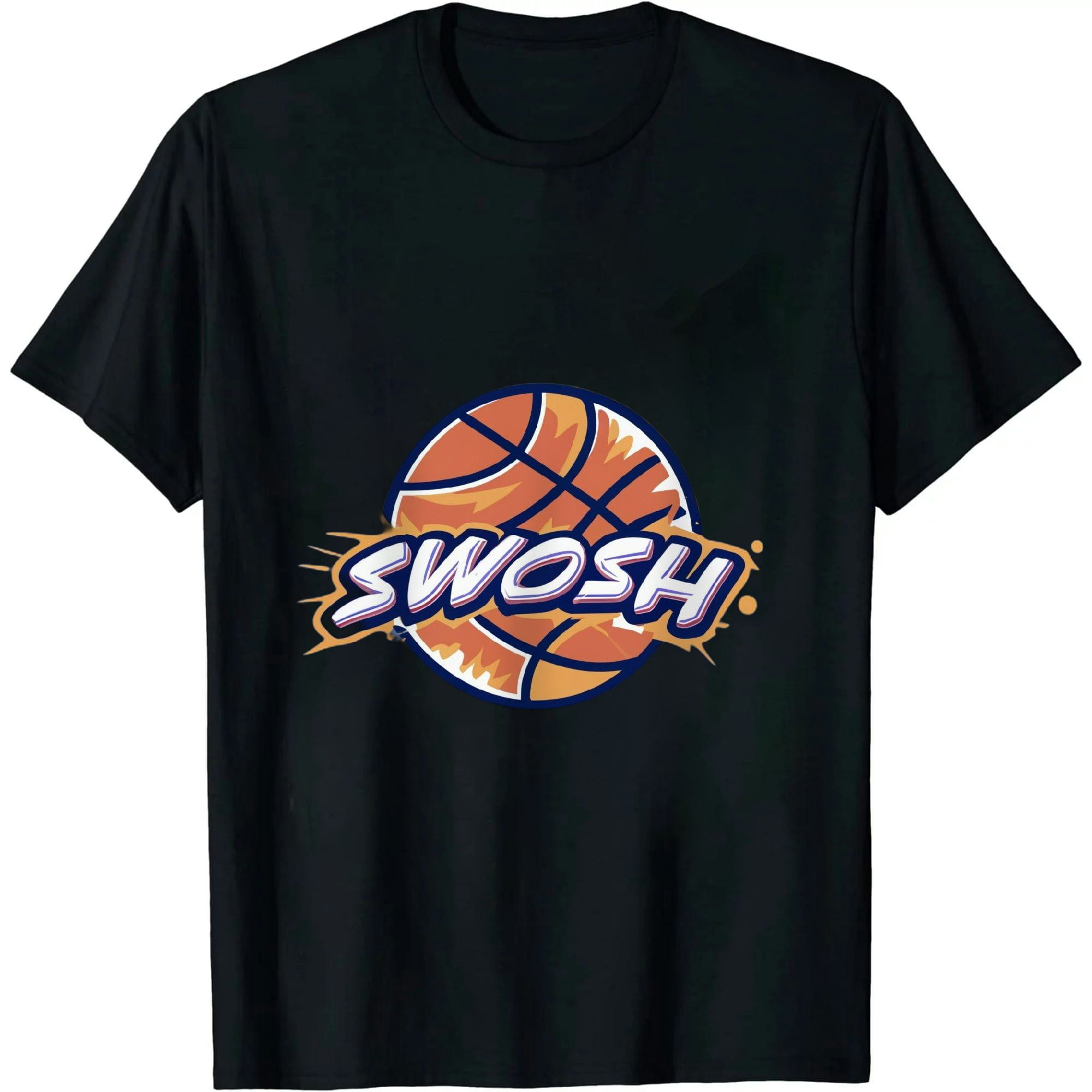 COMIO Swoosh cool Basketball shooting hoops T-Shirt - Walmart.com