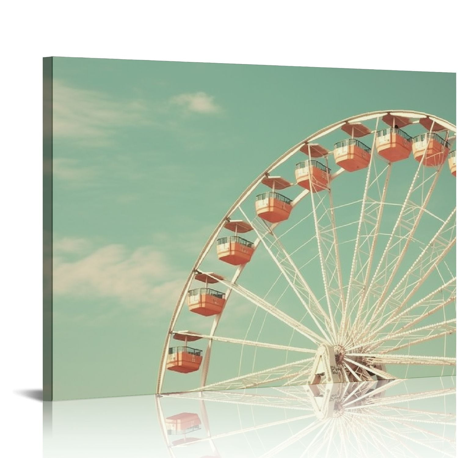 COMIO Sylvie Corron Ferris Wheel Framed Canvas Wall Art Decorative ...