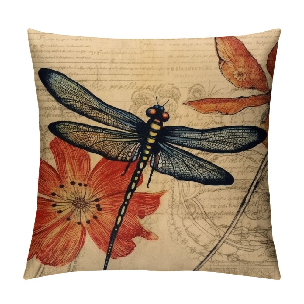 COMIO Tache Square Exotic European Vintage Fly High Dragonfly ...
