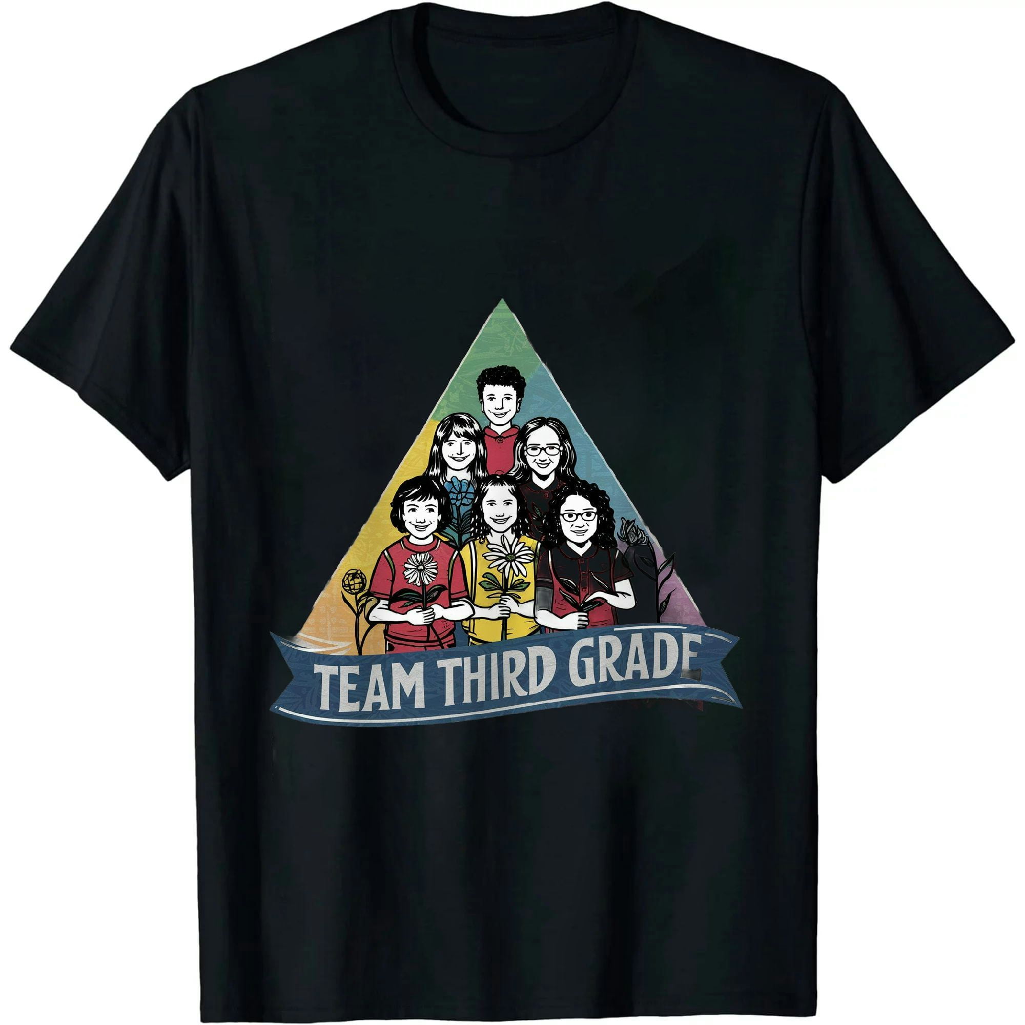 COMIO Team Third Grade Groovy Wavy, 3nd Grade Back to school T-Shirt ...