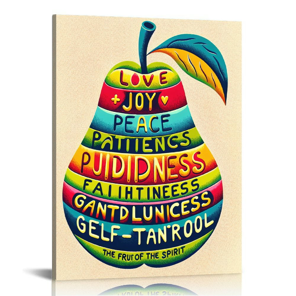 COMIO The Fruit of The Spirit Posters, Kids Scripture Poster, Church ...