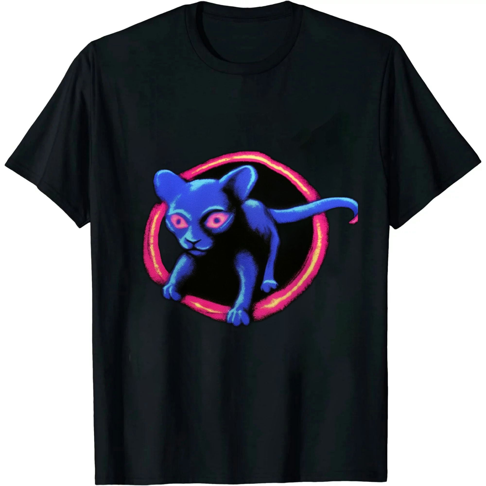 COMIO The Lion Simba Cave Painting Blue Hue T-Shirt - Walmart.com