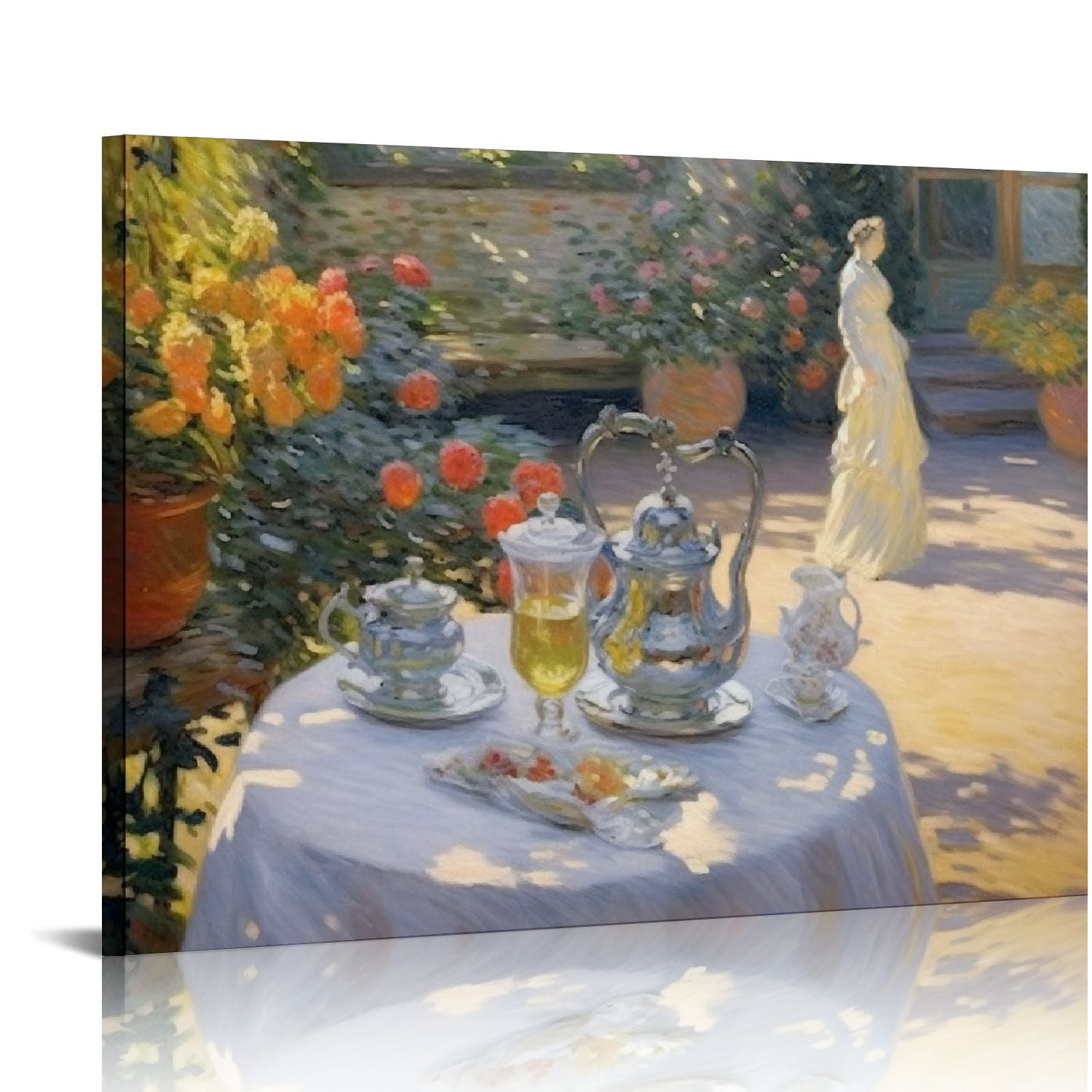 COMIO The Luncheon Monet's garden at Canvas Wall Art Print, Food ...