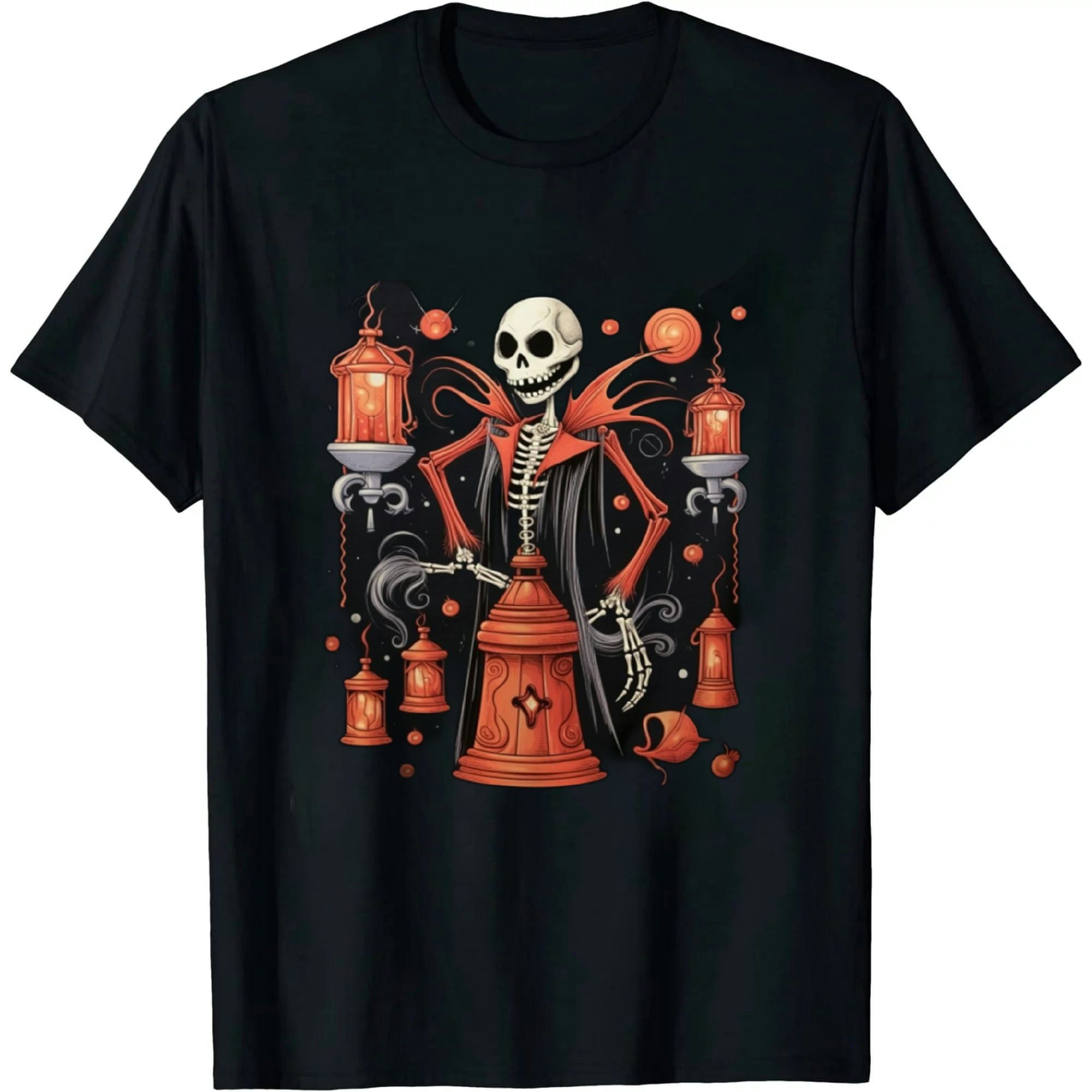 COMIO The Nightmare Before Christmas Jack & Zero Halloween T-Shirt Black - Walmart.com