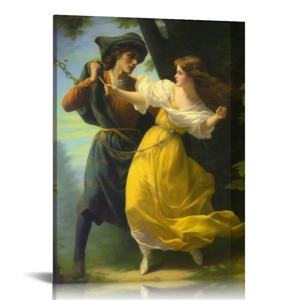 COMIO The Storm Pierre Auguste Cot Print Poster,Romantic Oil Painting ...