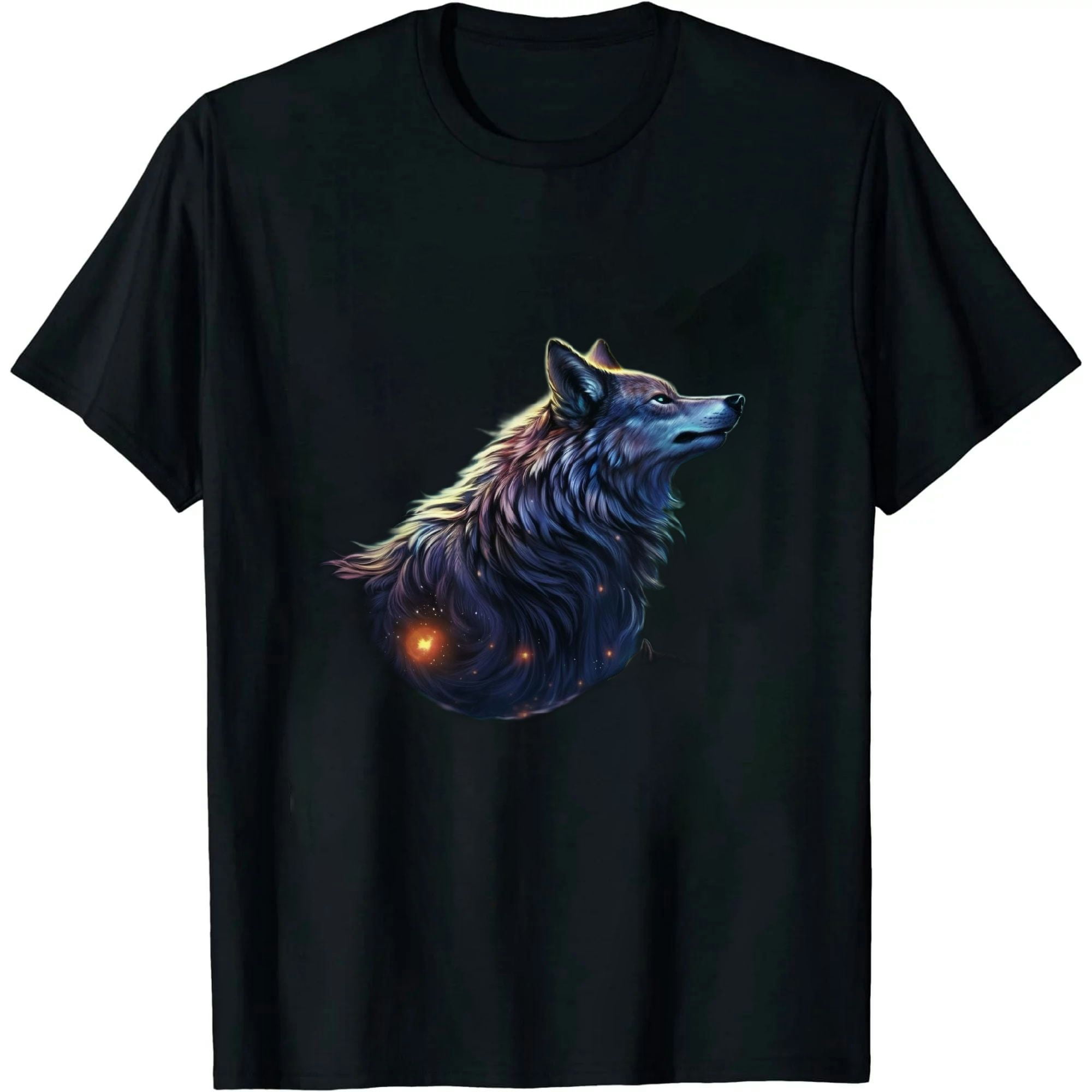 COMIO Three Wolf Starry Night - Wolves Howling At The Moons Animal T ...