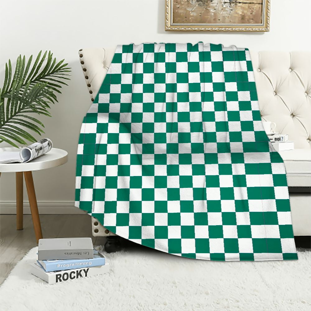 YANMS Throw Blankets Checkerboard Checkered Lightweight Comfort Cotton ...