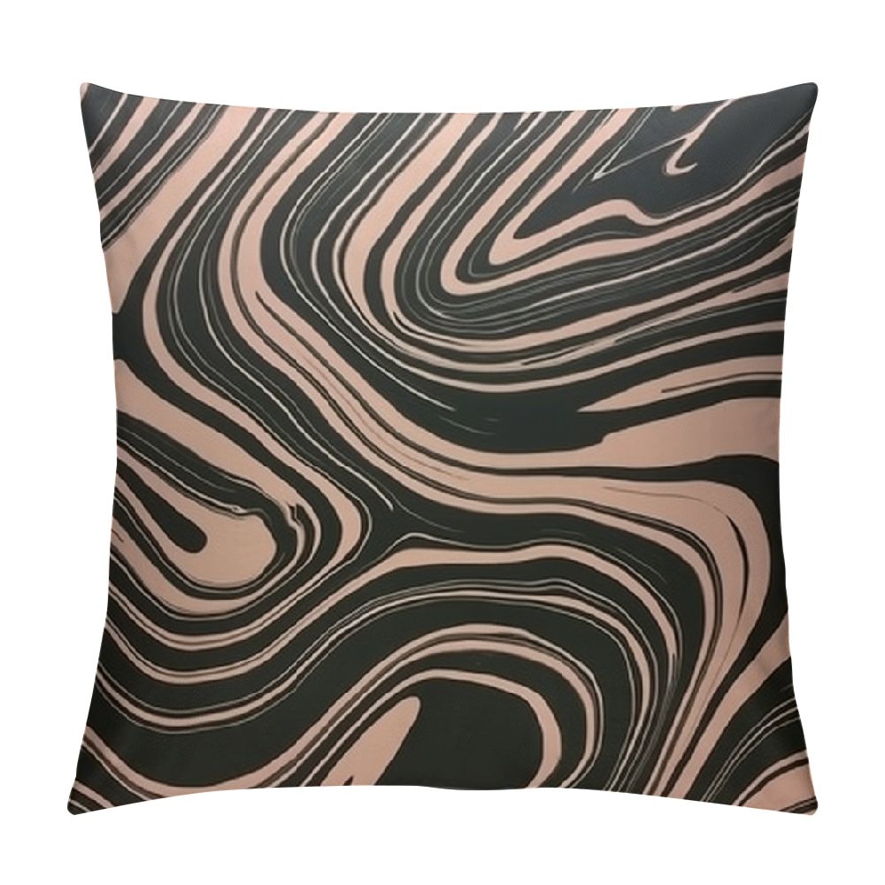 COMIO Throw Pillow Cover Abstract Water Effect Marbling Artwork Design ...