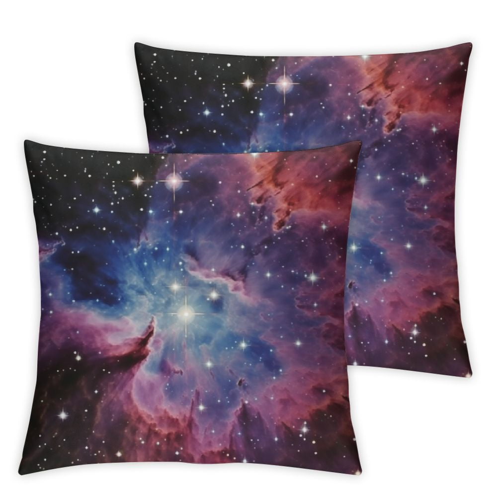 COMIO Throw Pillow Cover Outer Space Galaxy Pattern Universe Space ...