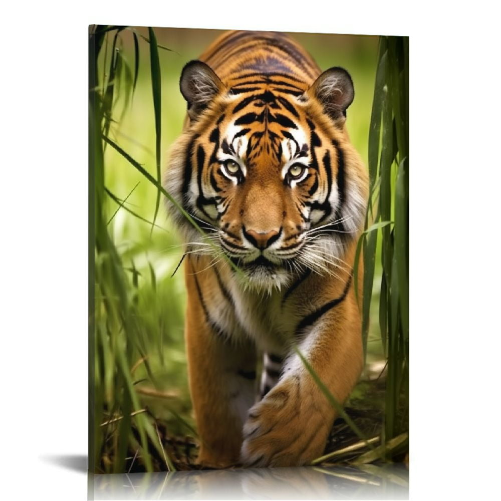 COMIO Tiger Bamboo Forest Tapestry Jungle King Animals Wall Hanging ...