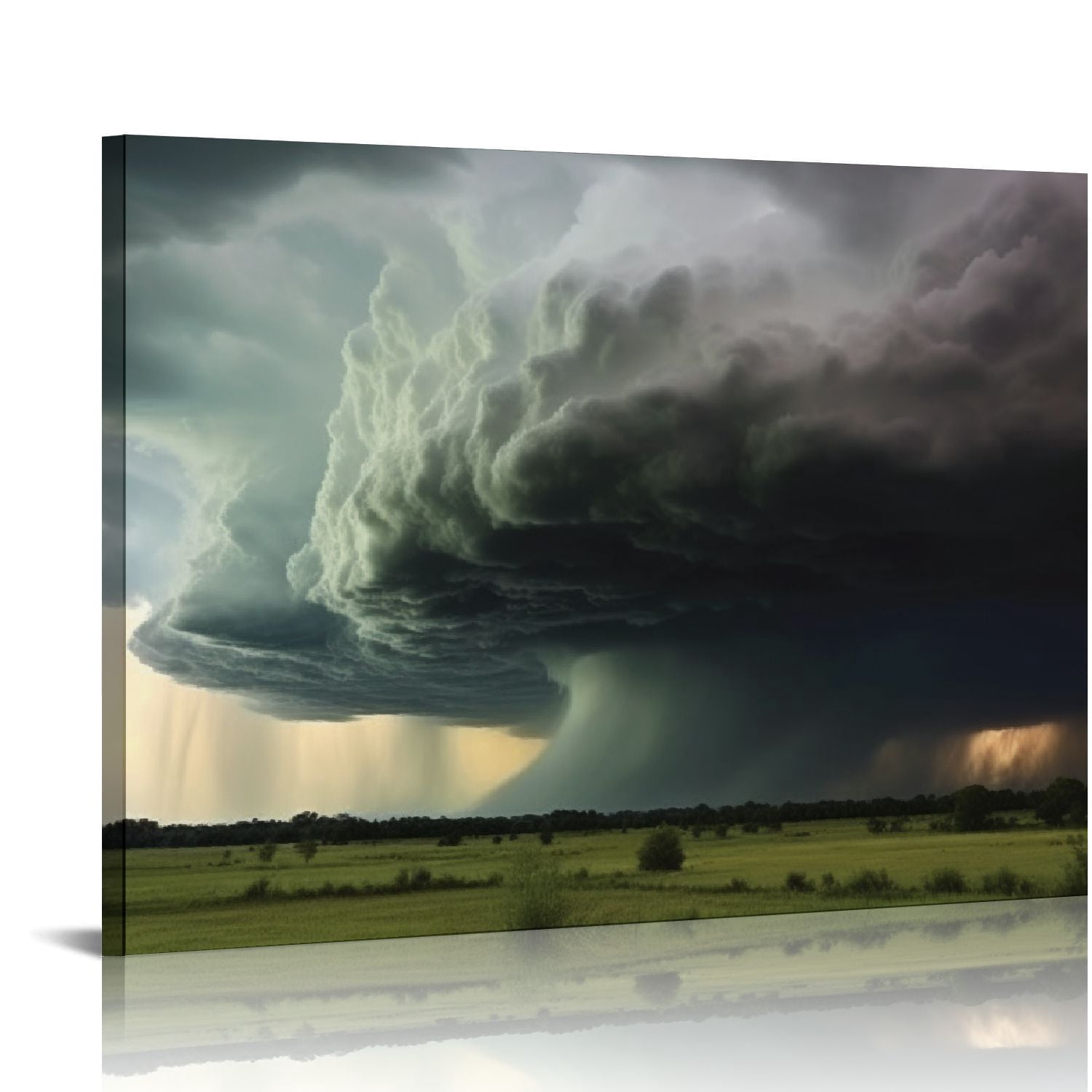 COMIO Tornado Storm Thunder Sky Clouds Rain Poster Canvas Prints Wall ...