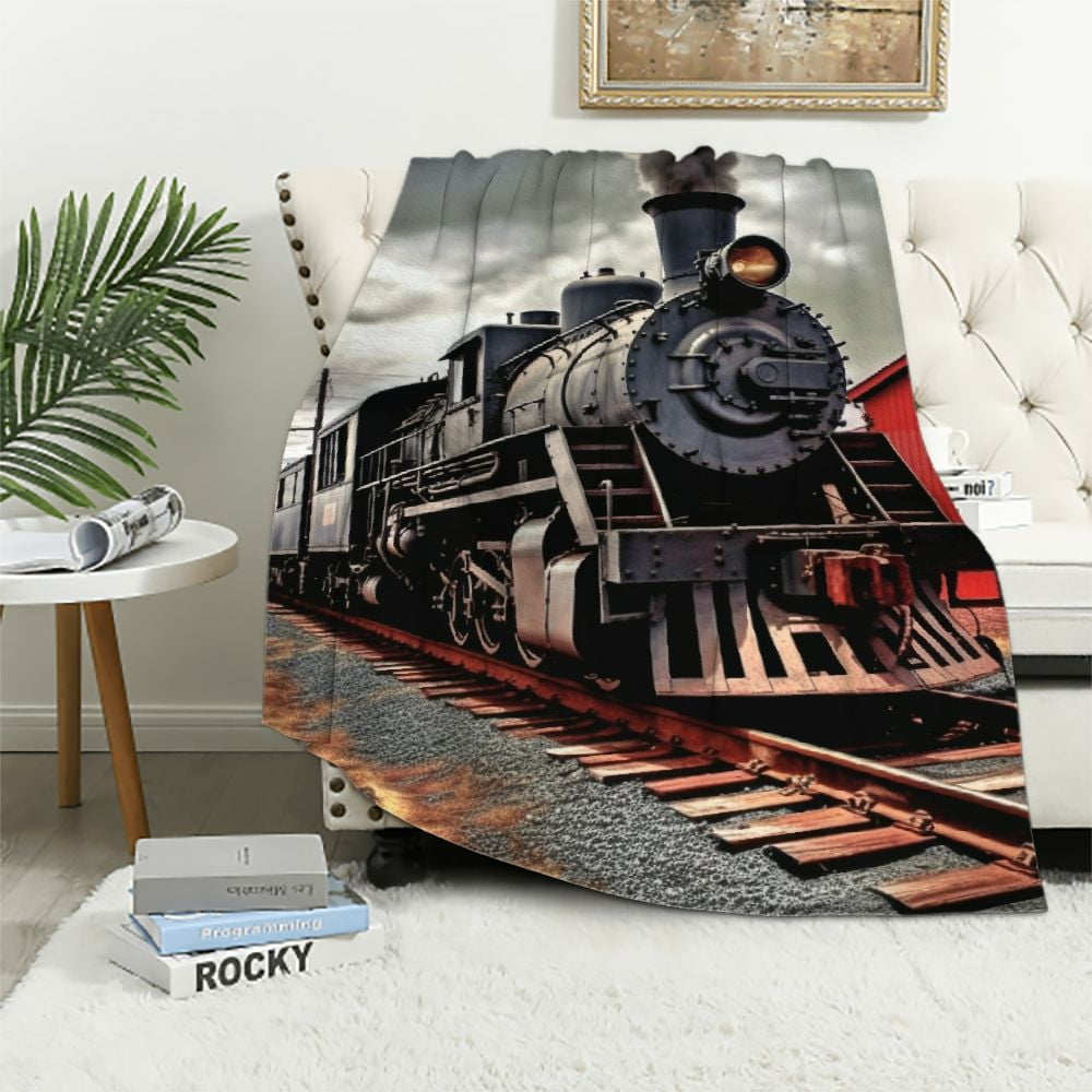 COMIO Train Blanket,Soft Warm Lightweight Sofa Bed Throws Blanket All ...