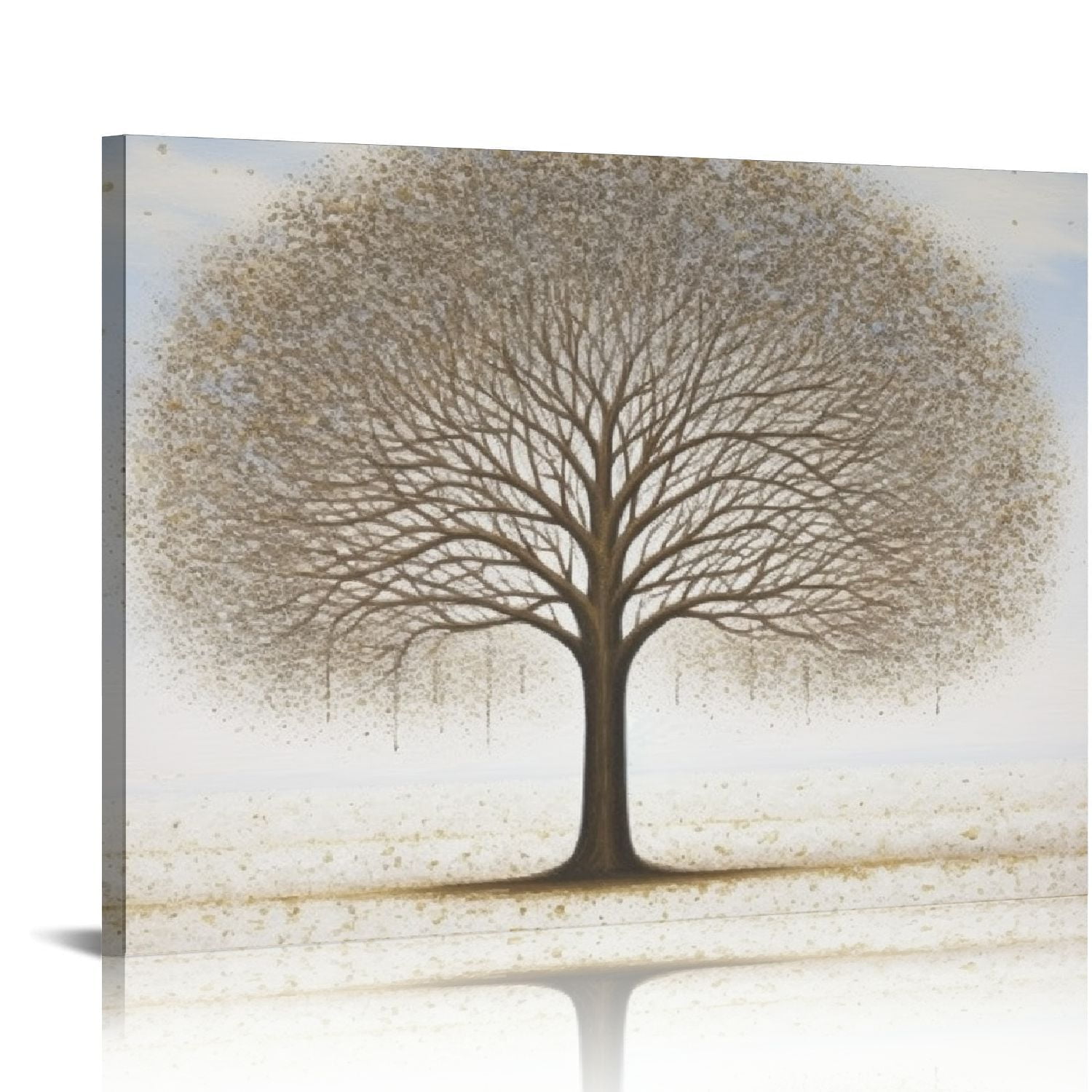 COMIO Tree Canvas Wall Art Bling Gold Tree for Living Room Canvas ...