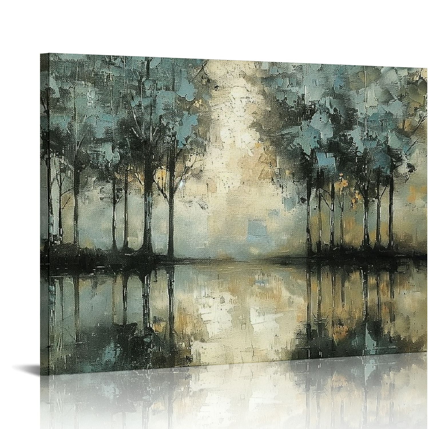 COMIO Tree Canvas Wall Art: Nature Picture Forest Artwork Modern ...