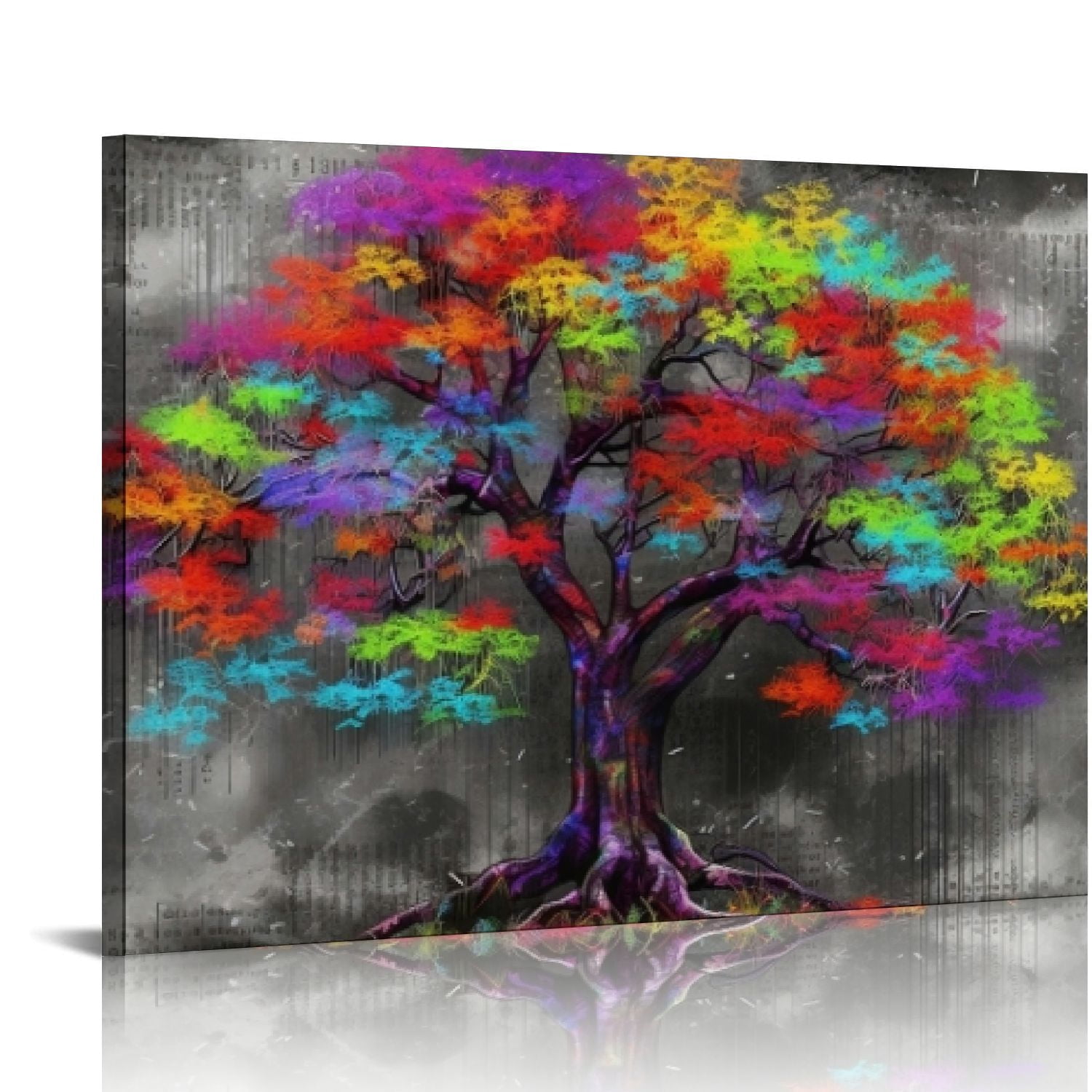 COMIO Tree of Life- Forest- Abstract Canvas Wall Art for Living Room ...
