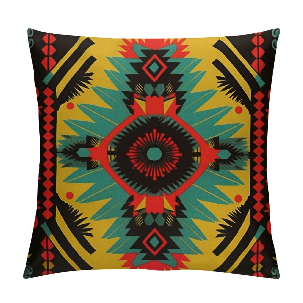 MLJA Tribal Pillow Cover,Aztec Pillow Cover,Boho Pillow Cover,African ...