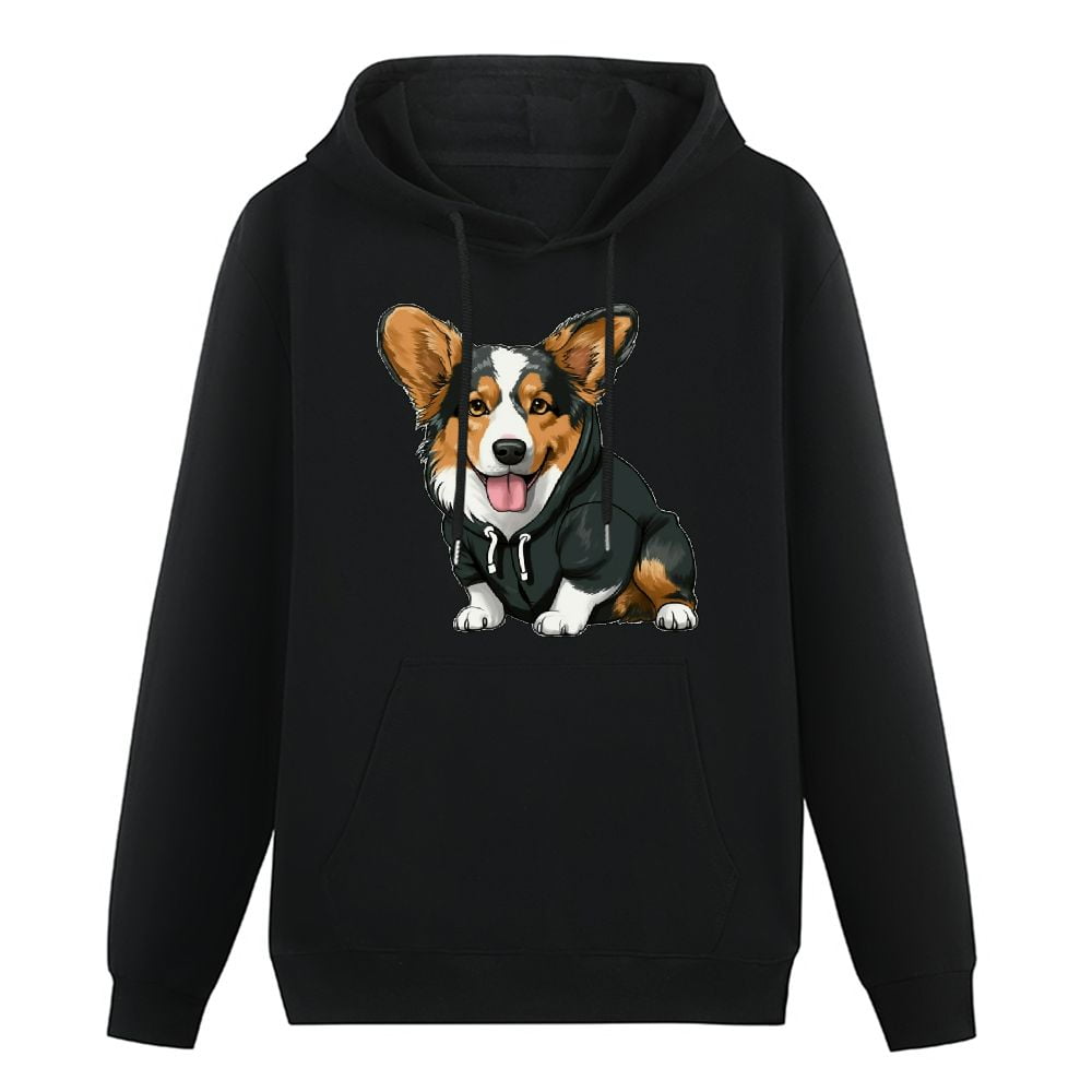 COMIO Tricolor Corgi, Corgi Mom, Corgi Dad, Cute Corgi Drawing Pullover ...