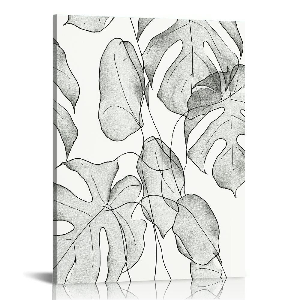 COMIO Tropical Leaves Prints Monstera Leaf Decor Leaf Prints Wall Art ...