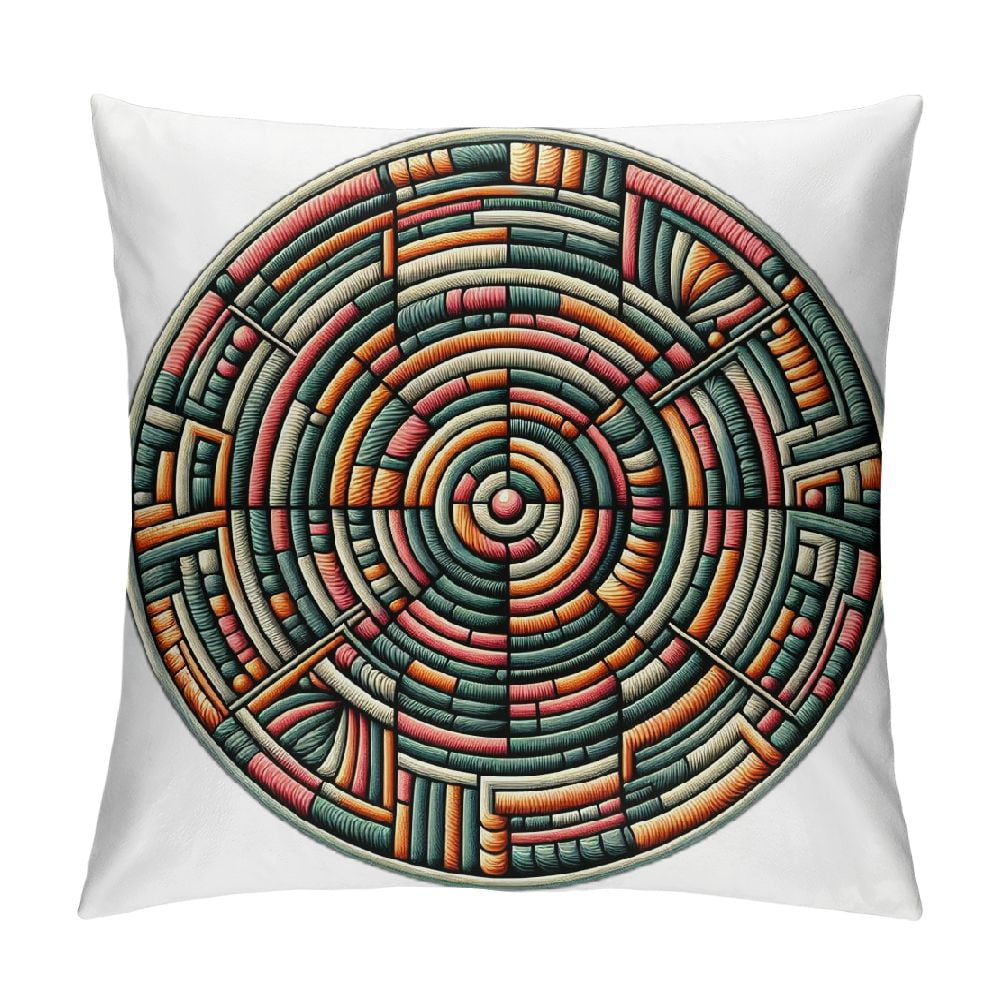 COMIO Tufted Diamond Boho Decorative Pillow Cover with Geometry Pattern ...