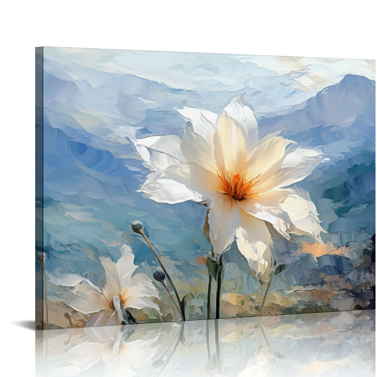COMIO Unframed Landscape Canvas Wall Art Vintage Classical Prints ...