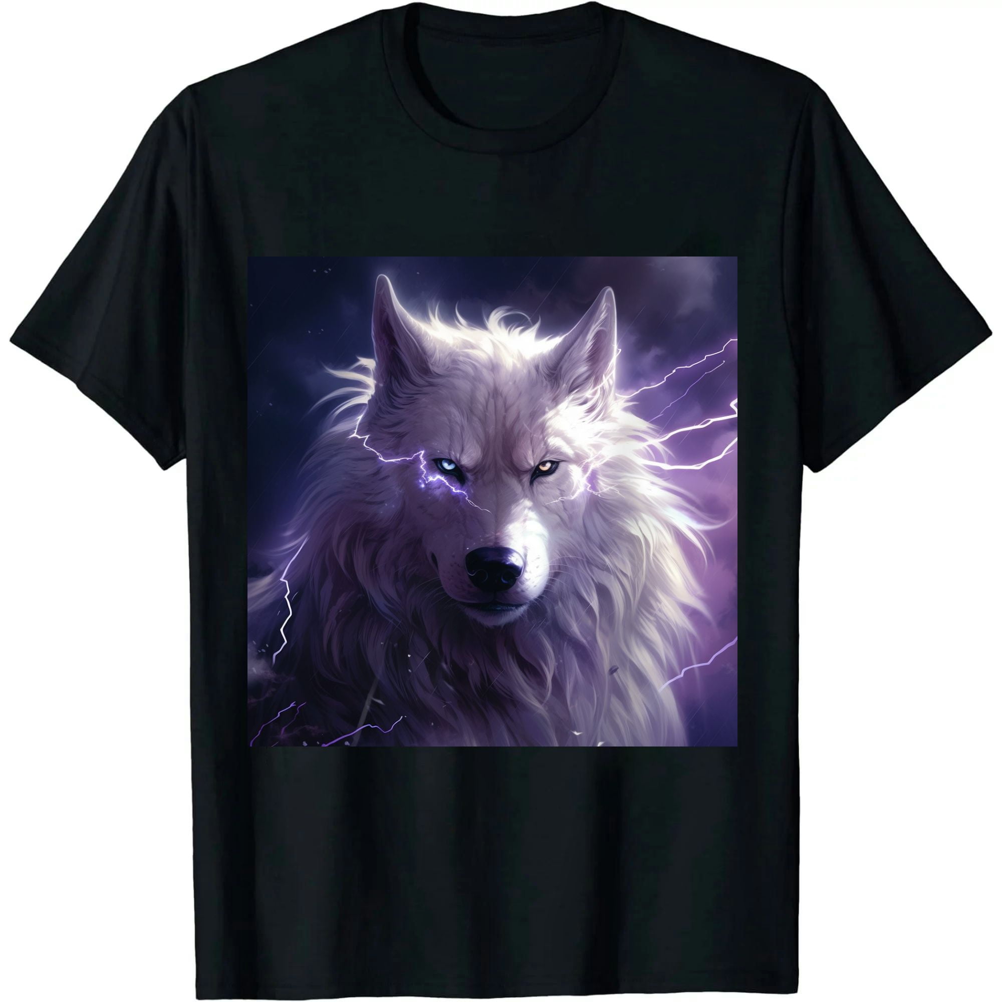 COMIO Unisex 3D Printed Short Sleeve Wolf T-Shirt Fashion Crew Neck T ...
