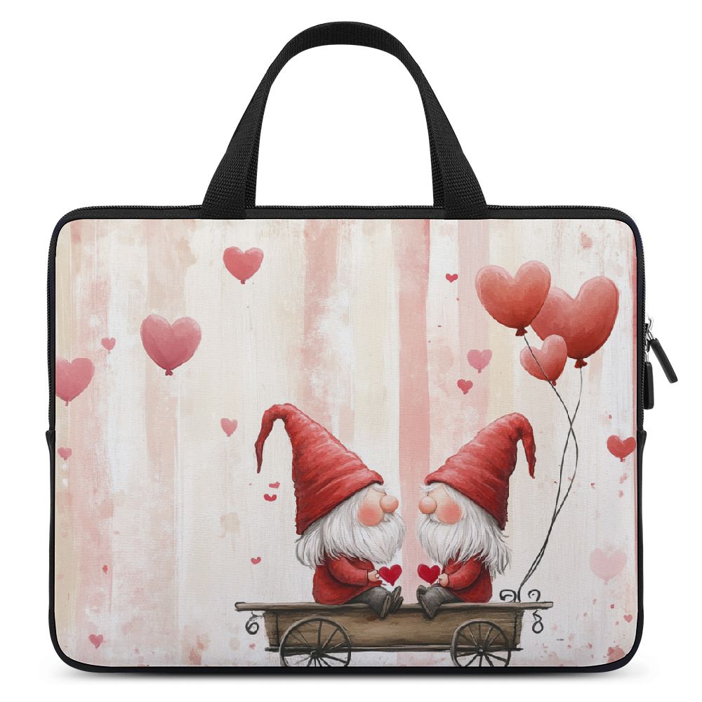 COMIO Valentine's Day Buffalo Lattice and Gnomes Laptop Bag Computer ...