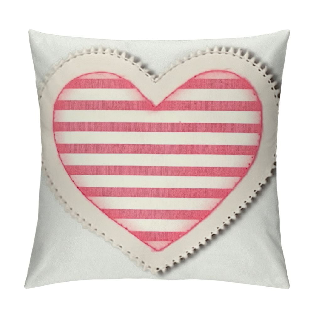 COMIO Valentines Day Pillow Covers for Valentines Decor Pink White ...