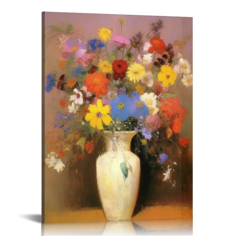 COMIO Vase of Flowers Van Gogh - Impressionism Painting Reproduction ...