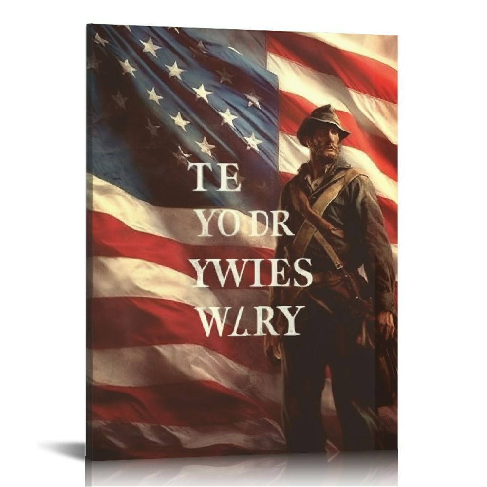 COMIO Veterans Day Wall Art - Thank You For Your Service - American ...